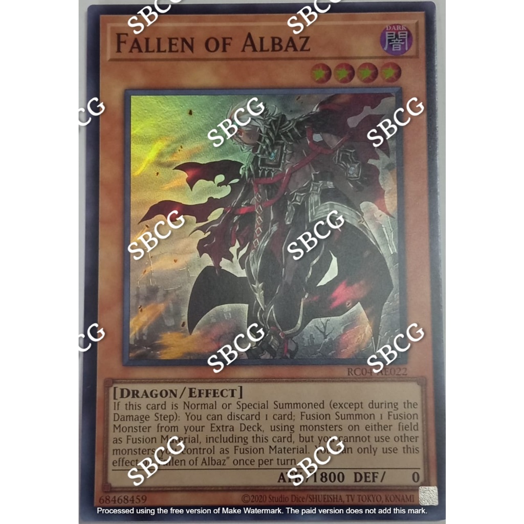 Rarity Collection Quarter Century Edition "Fallen of Albaz" ( RC04-AE022 ) | Shopee Malaysia