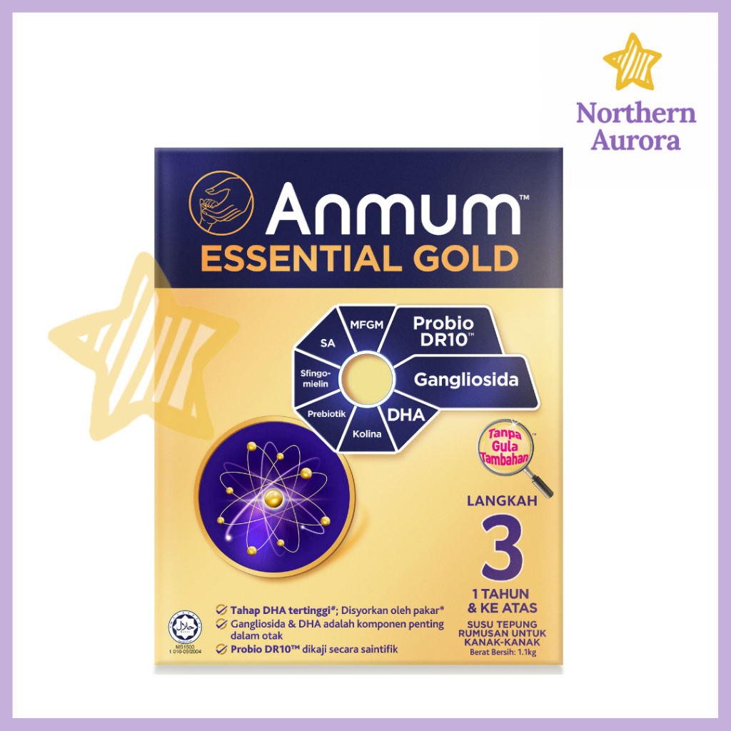 Anmum Essential Gold Step 3 Formulated Milk Powder (Plain) 1.1kg ...
