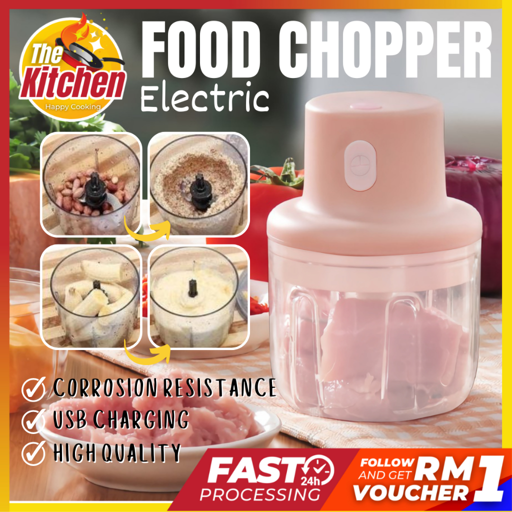 250ml USB Rechargeable Intelligent Garlic Food Food Processor Machine ...