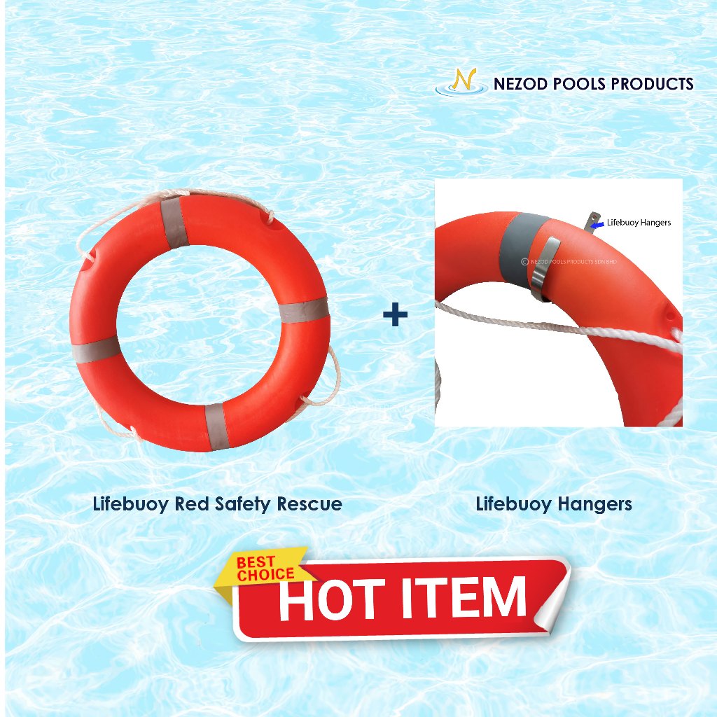 Lifebuoy Red Safety Rescue - SWIMMING POOL / NEZOD POOLS | Shopee Malaysia