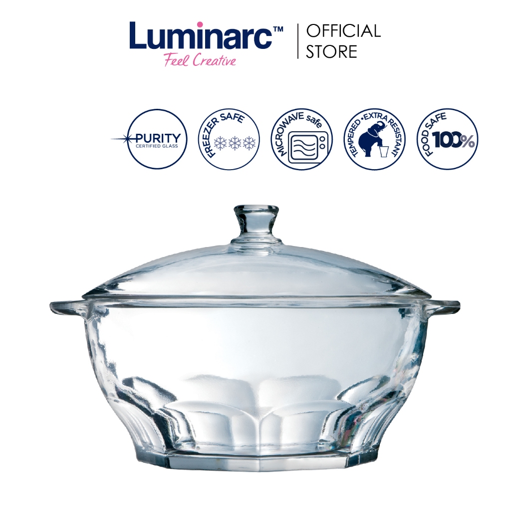 Luminarc Granity Casserole With Glass Lid - (1500ML) [Model: P7669 ...