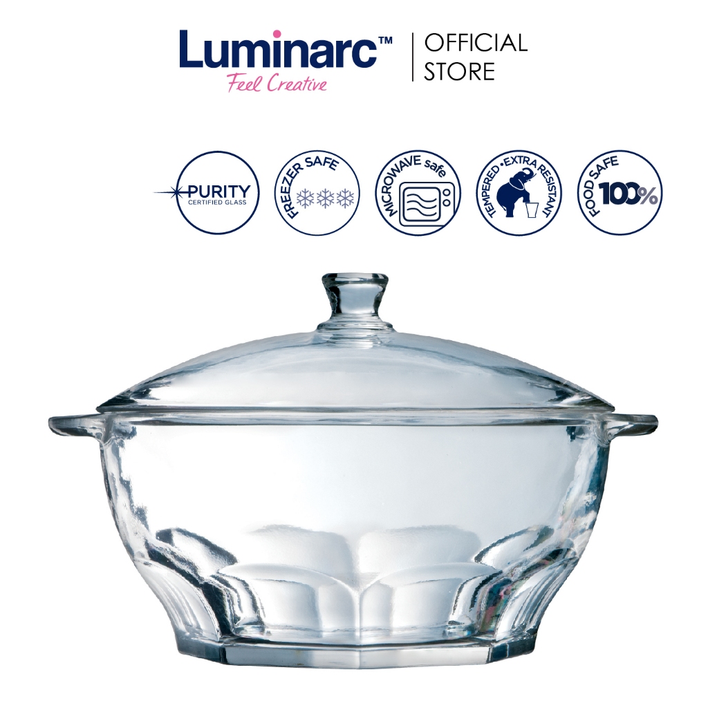 Luminarc Granity Casserole With Glass Lid - (2.5 Liter) [Model: P7659 ...