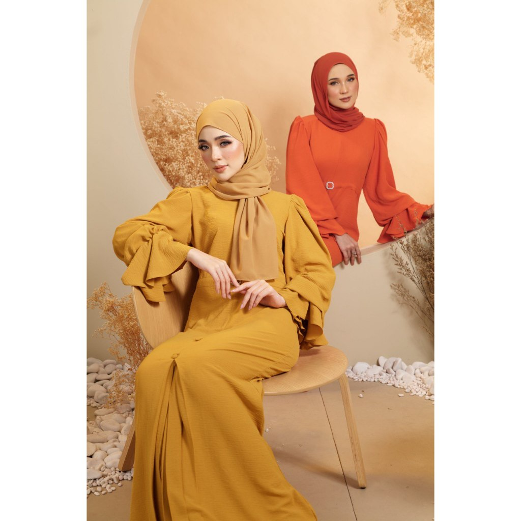 SERRAA DRESS BBY QAAMNIE | Shopee Malaysia
