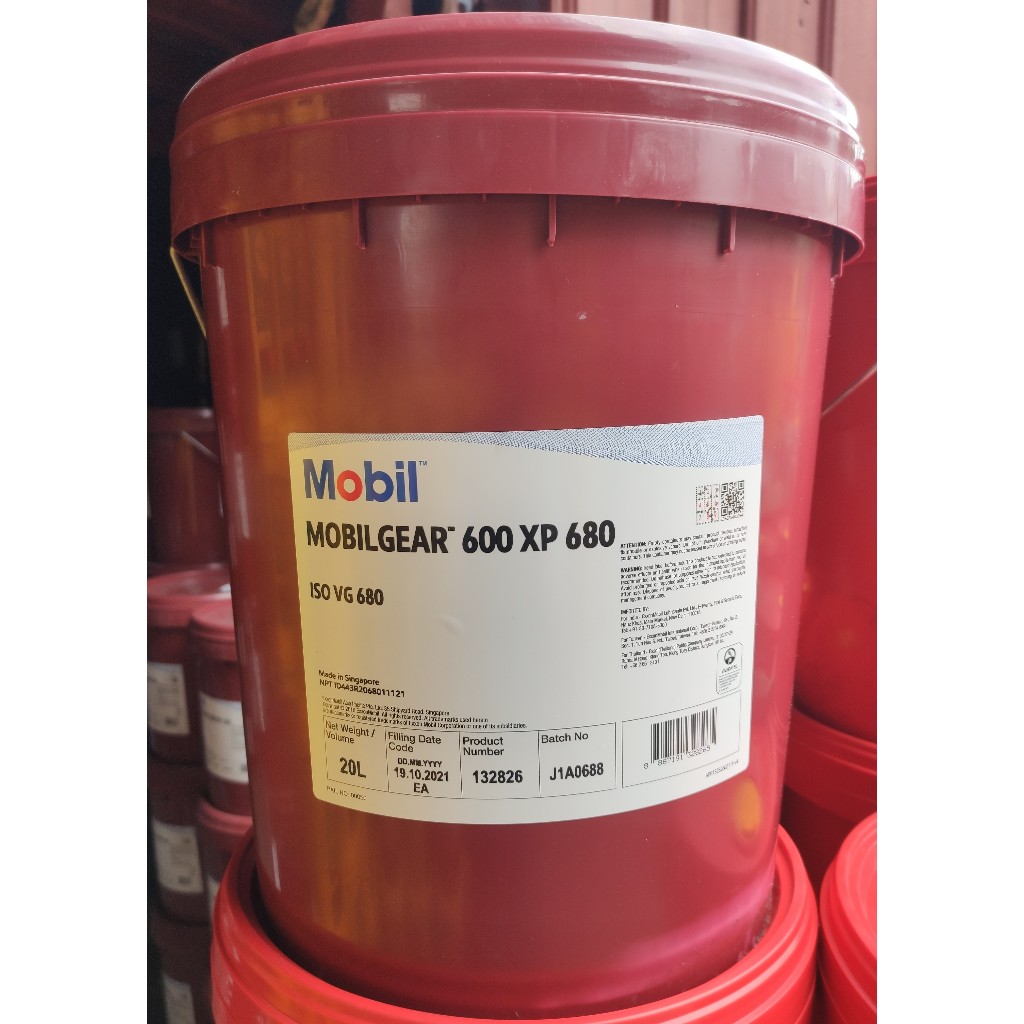 INDUSTRIAL GEAR OIL - Mobilgear™ 600 XP 680【20L】 (READY STOCK) | Shopee Malaysia