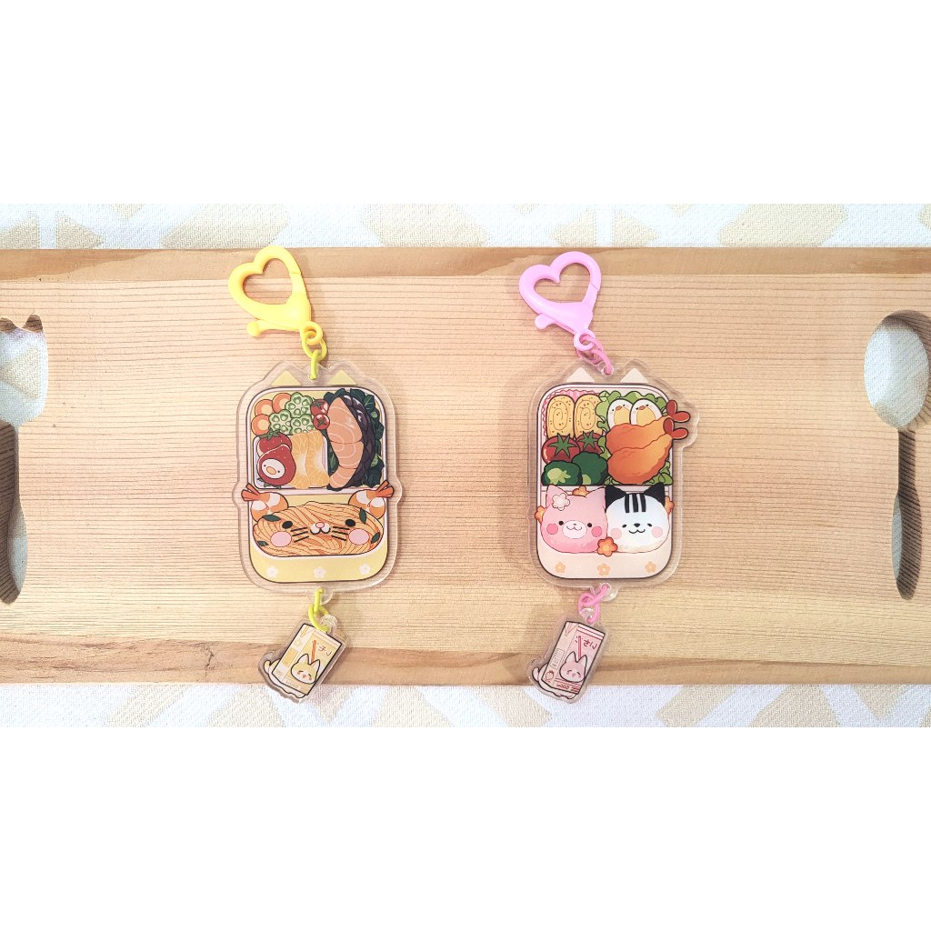 🔥READY STOCK🔥Cute Pastel Cat Lunch Box Keychain | Shopee Malaysia
