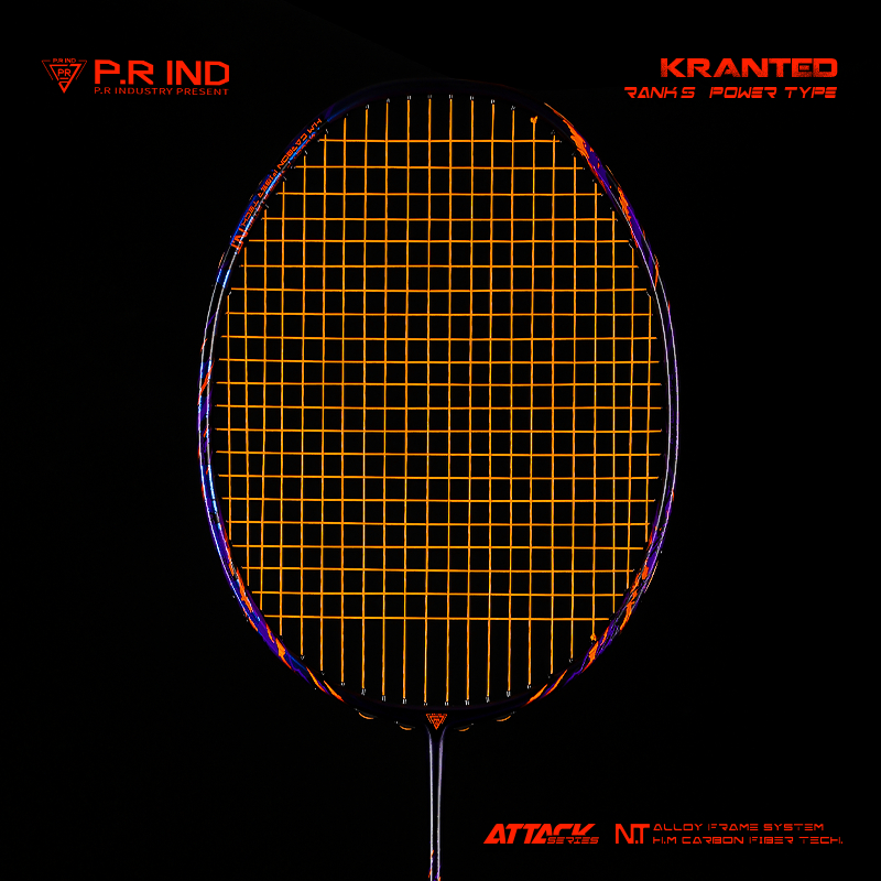 P.R IND KRANTED-S Badminton Racquet – Offensive Power Control Racquet for Advanced Players ...