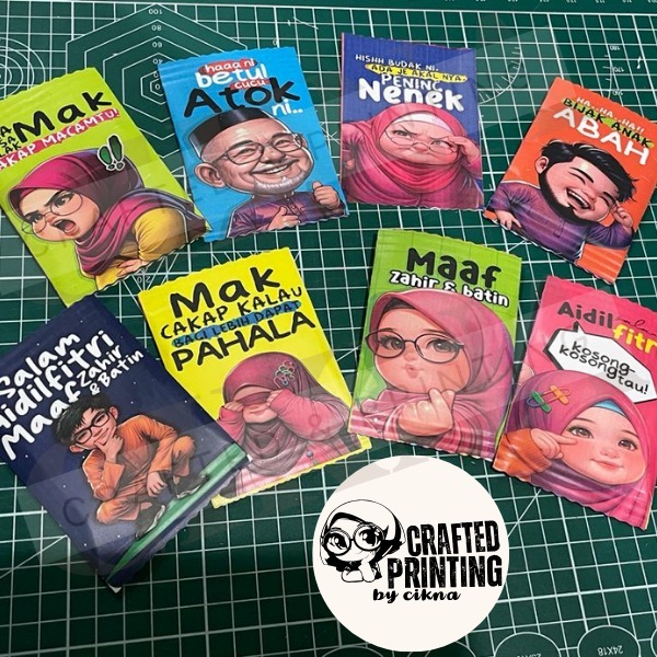SAMPUL RAYA DRAMA CERIA RAYA 2024 ( DESIGN CANDY / GULA-GULA ) PER 8PCS ...