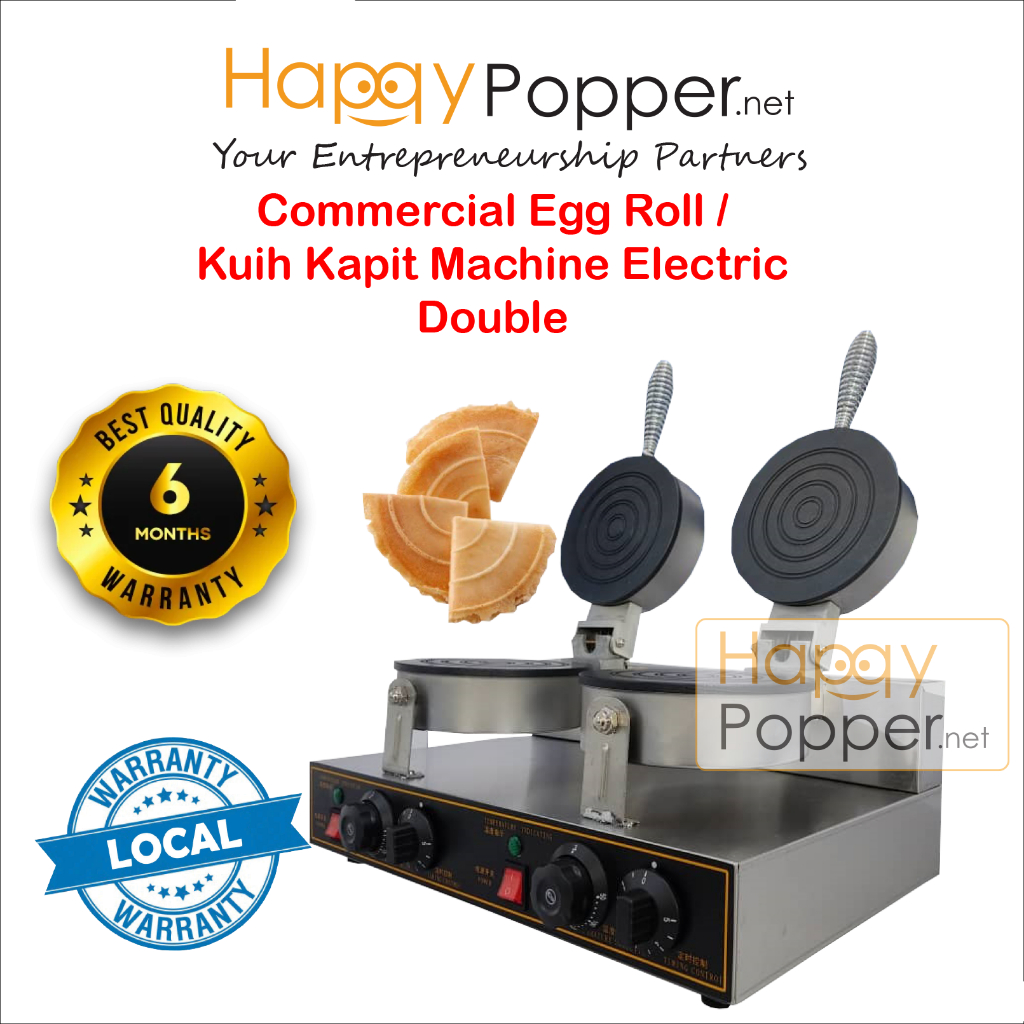 Happypopper Commercial Egg Roll Kuih Kapit Machine Mesin Making Maker ...