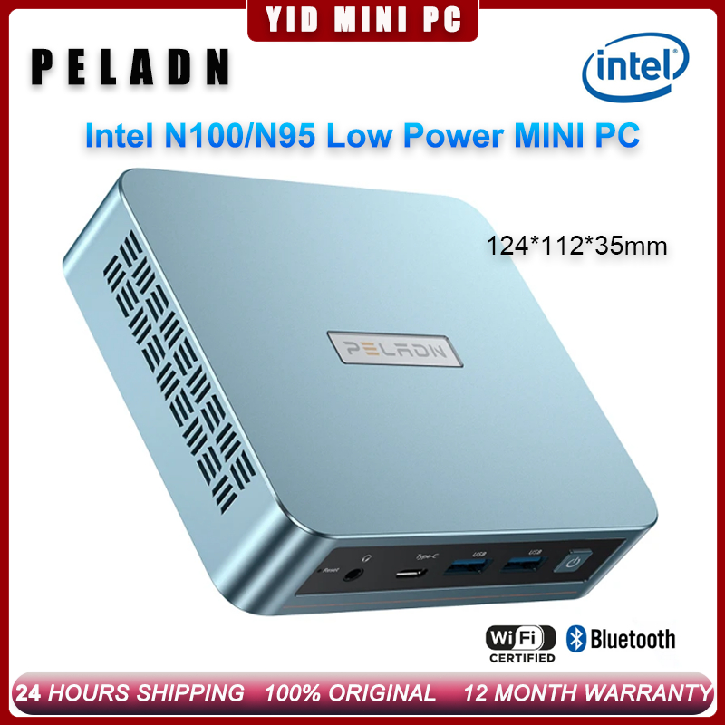 Intel N100 N95 Mini PC Windows 11 DDR4 8GB 256GB M.2 PCIe SSD WiFi 5 ...