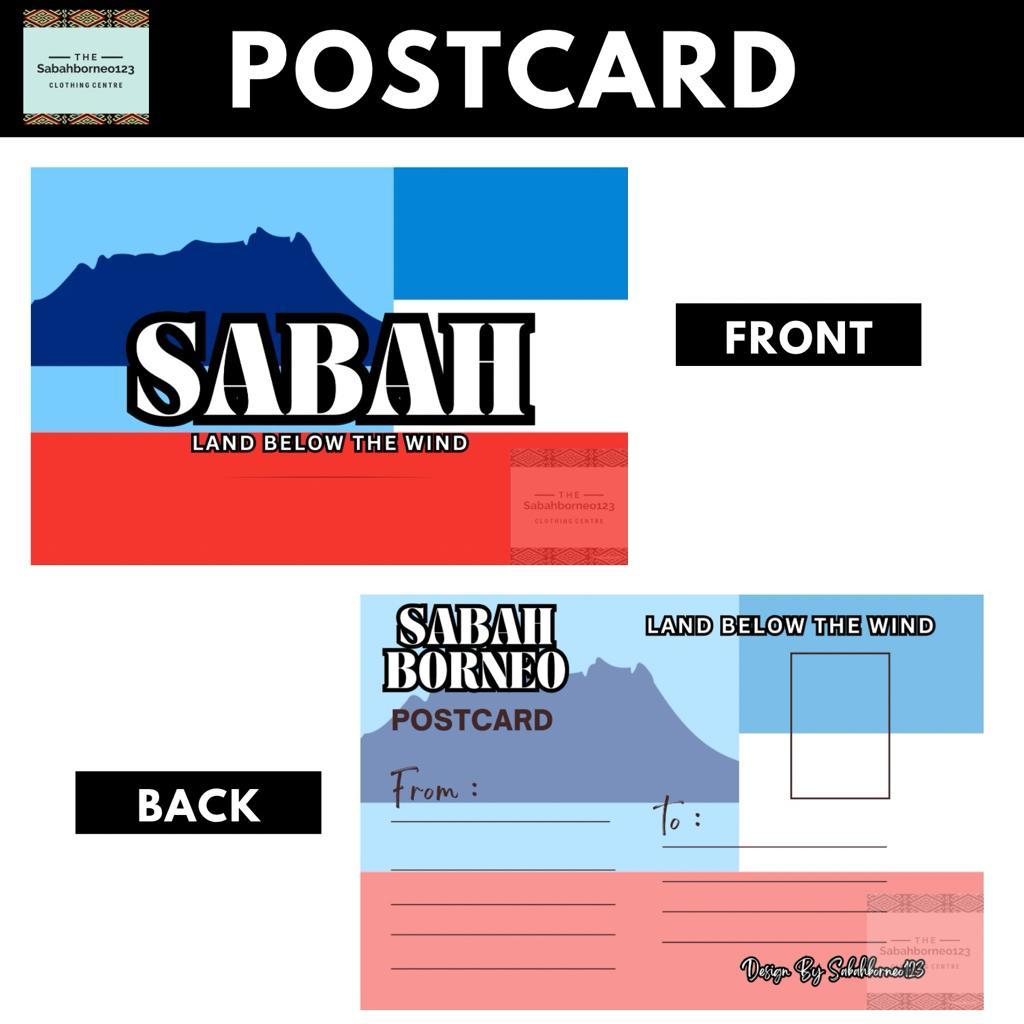 Postcards poskad Sabah flag | Shopee Malaysia