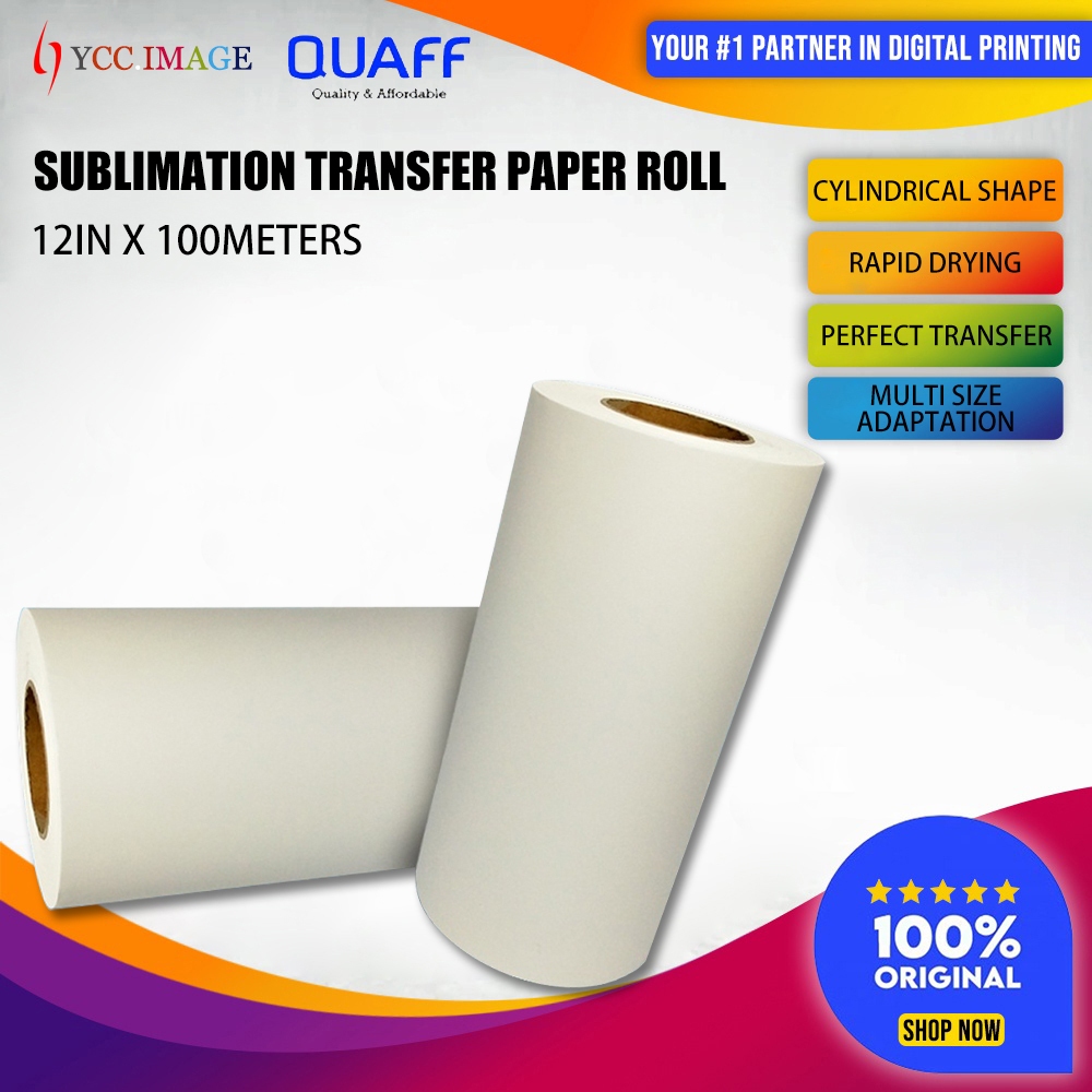 QUAFF A3 Roll Sublimation Paper 30cm x 100m Suitable for inkjet ...