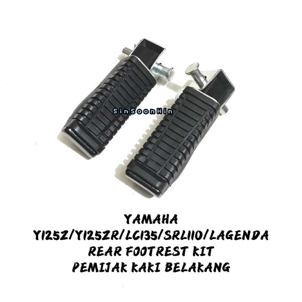 YAMAHA Y125ZR SRL REAR FOOTREST FOOT REST SET PEMINJAK KAKI TAPAK ...
