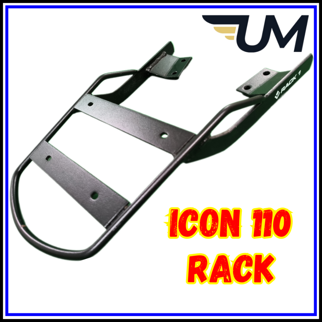 HONDA ICON 110 MOTORCYCLE V MONORACK CARRIER RAK KAKI KOTAK MONO RACK ...