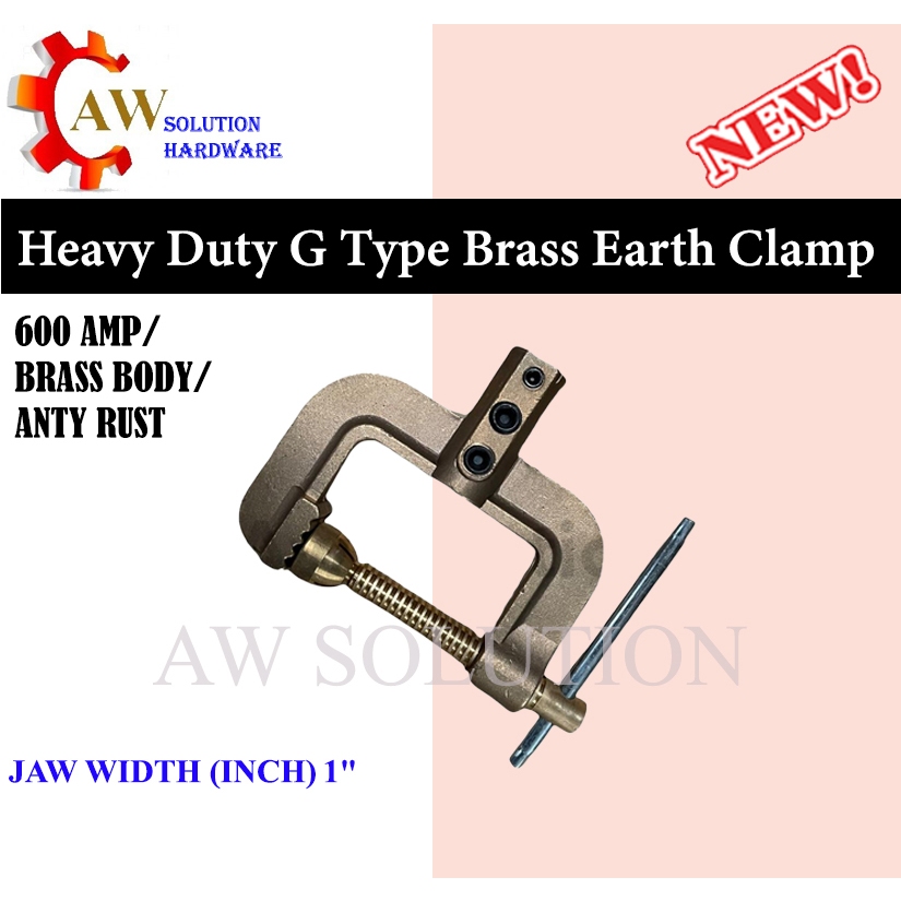 600 Amp Heavy Duty Brass G Type Earth Clamp | Shopee Malaysia