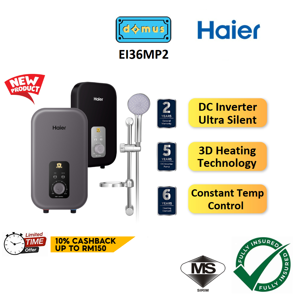 Haier Inverter DC Pump Instant Water Heater Home Shower Heater with ...