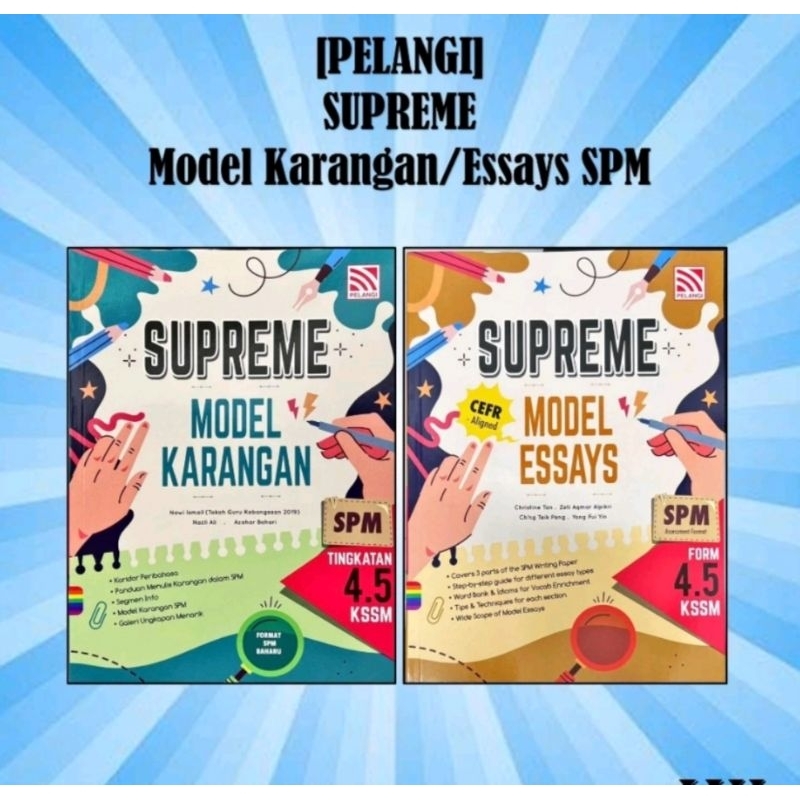 SUPREME MODEL PENULISAN/ESSAYS SPM 2024 FORMAT TERKINI | Shopee Malaysia