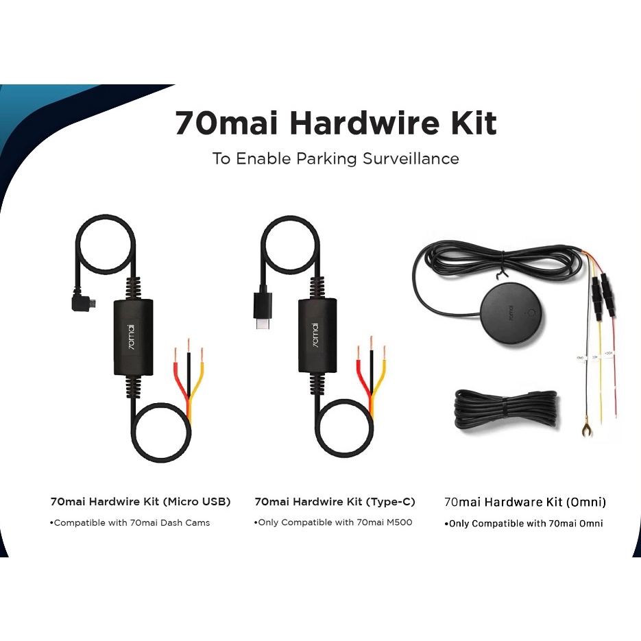 70mai Hardware Kit Hard Wire Fuse Kit | Shopee Malaysia