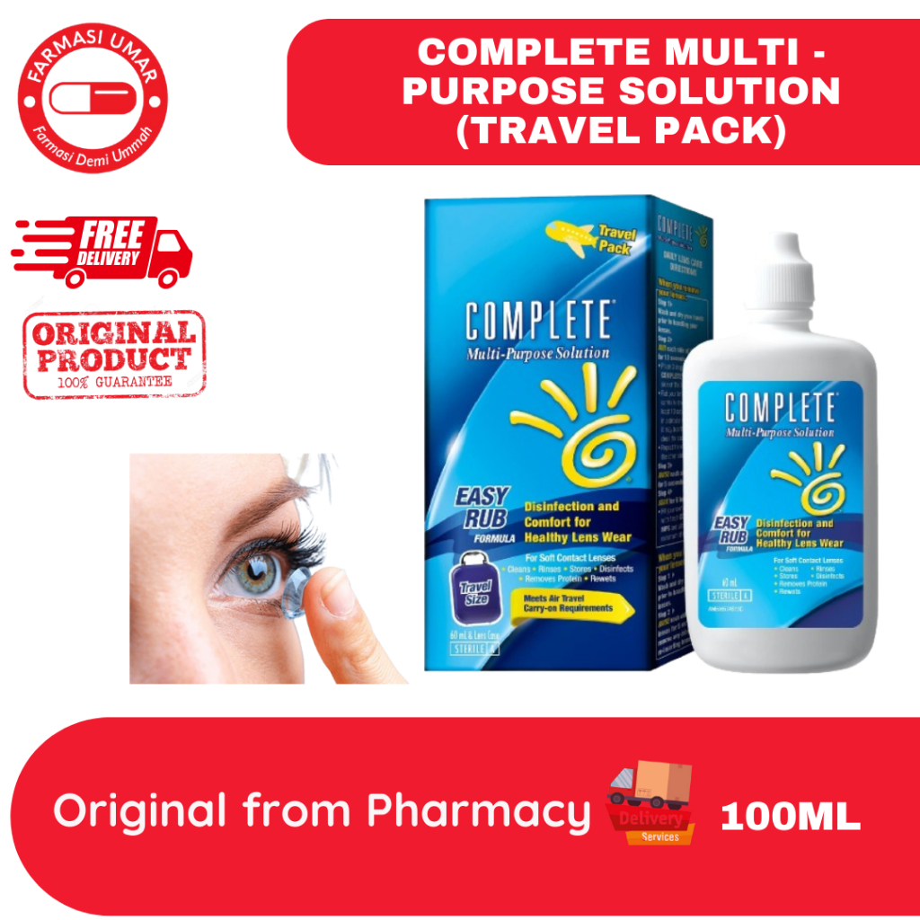Complete Multi-Purpose Solution 60ml / 100ml (TRAVEL PACK) | Shopee Malaysia