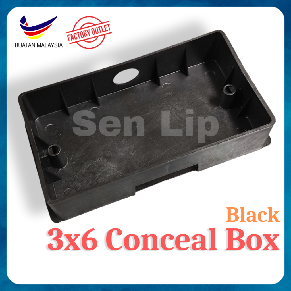[Wholesale] 3x6 PVC Conceal Box / Black Box / Switch Socket Base ...