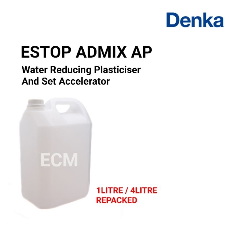 DENKA ESTOP ADMIX AP (1LITRE REPACKED) Water Reducing Plasticiser And ...