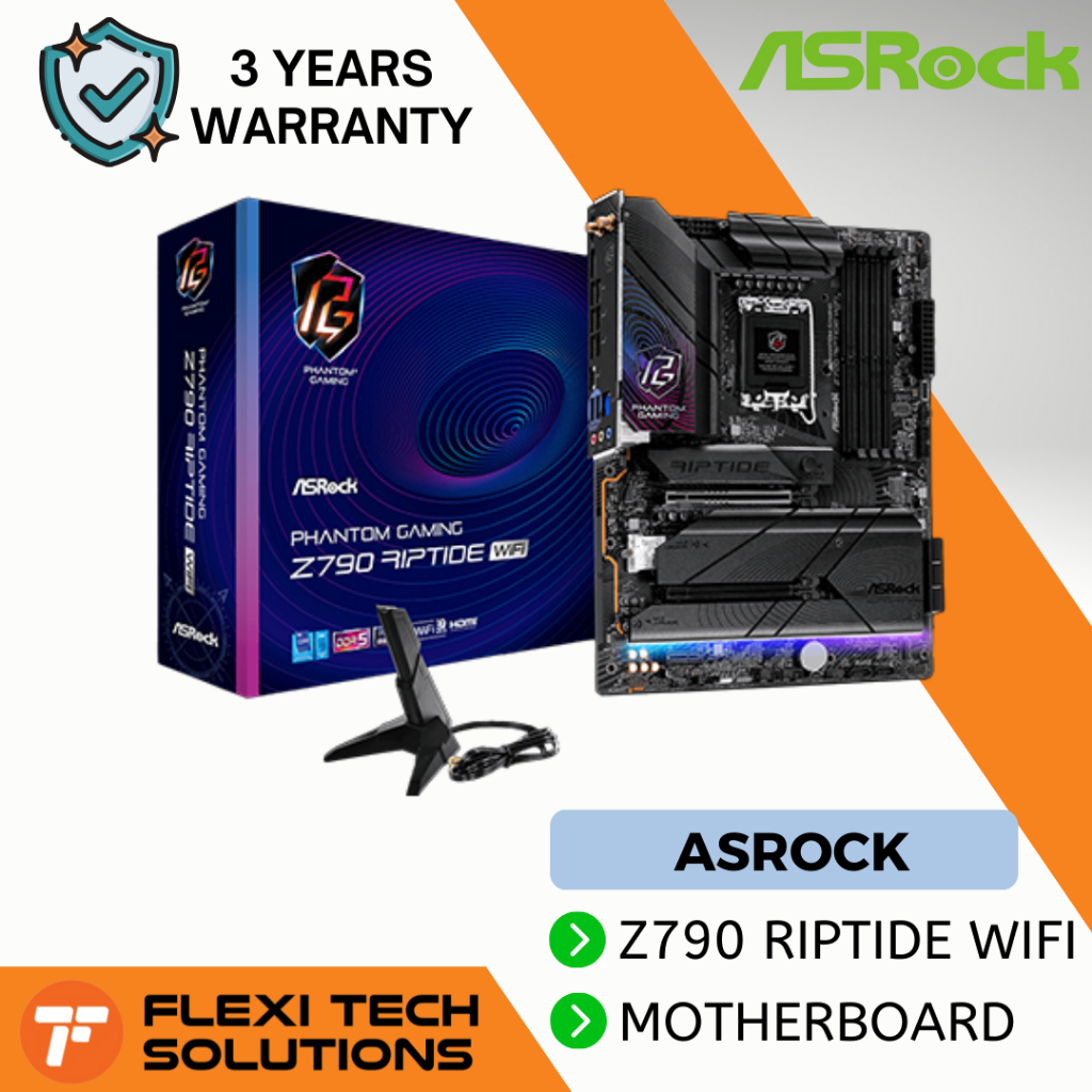 Flexi Tech ASROCK Z790 RIPTIDE WIFI DDR5 Motherboard | Shopee Malaysia