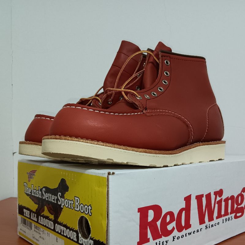Genuine RED WING 8875 IRISH SETTER MOC TOE BOOTS SIZE 11US / 10UK Traction Tred Original ...
