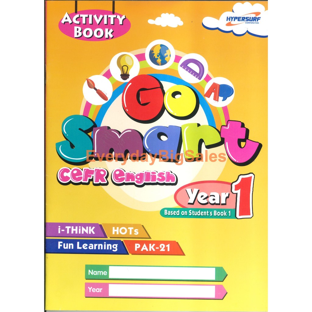 HYPERSURF GO SMART CEFR ENGLISH YEAR 1 ACTIVITY BOOK | Shopee Malaysia