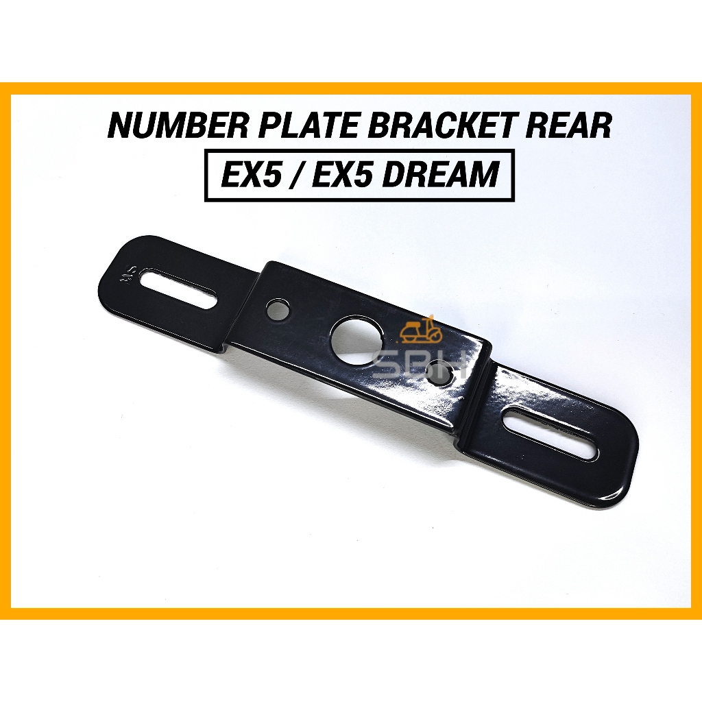 EX5/EX5 DREAM REAR NUMBER PLATE BRACKET BELAKANG NUMBER NOMBOR PLATE BESI BRACKET HOLDER ...