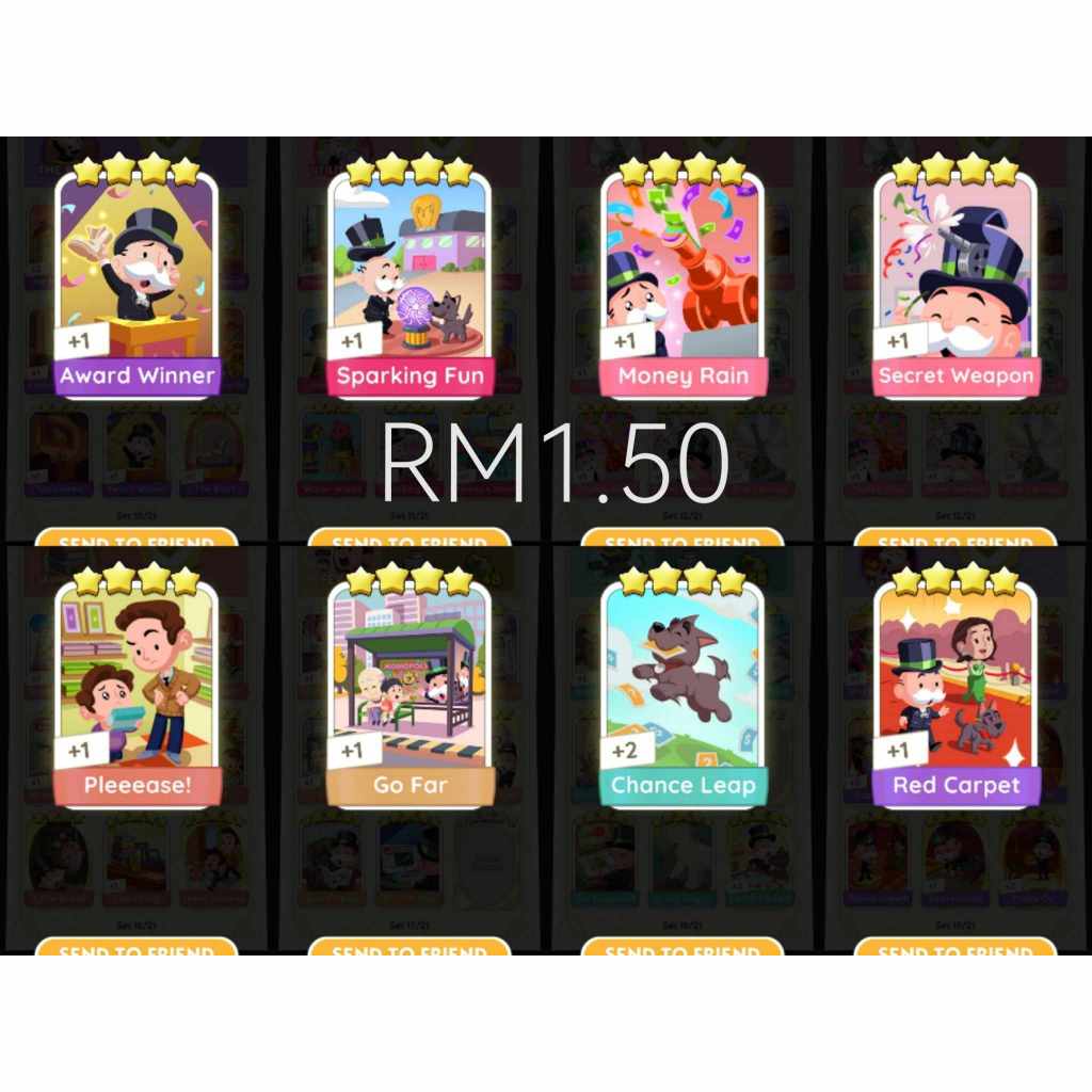 monopoly Go 4 star Sticker | Shopee Malaysia