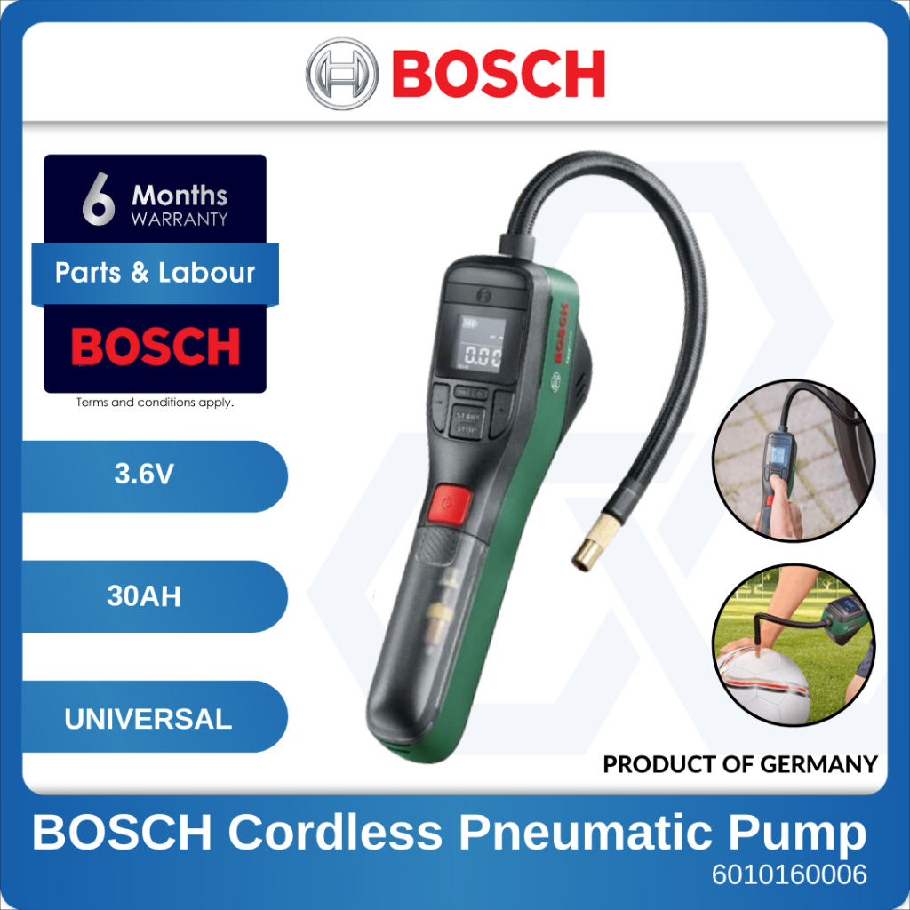BOSCH 3.6v EasyPump Cordless Compressed air Pump Pump Angin tayar ...