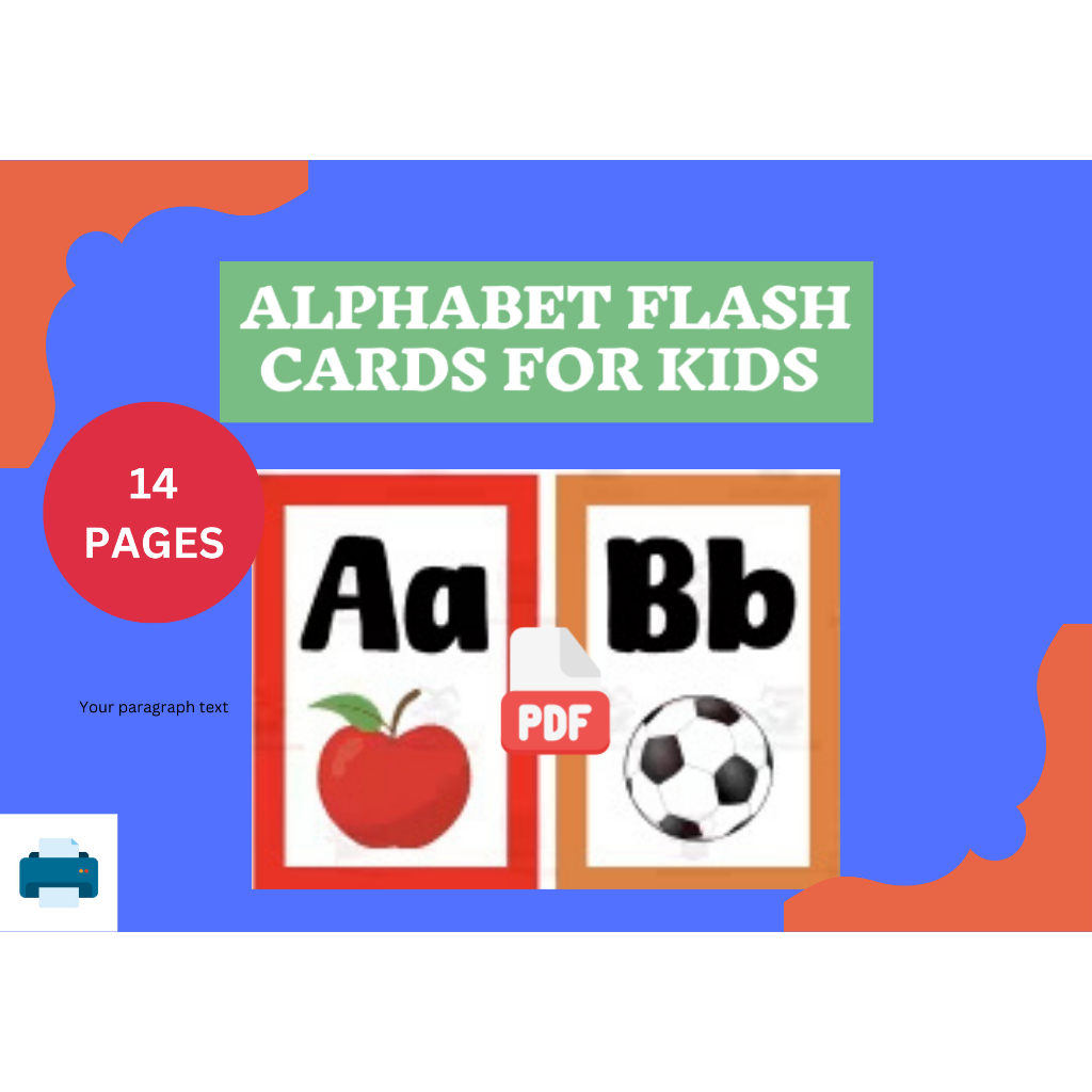 [E-FLASHCARDS] PRESCHOOL& KINDERGARTEN Alphabet Flashcards [14 PAGES ...