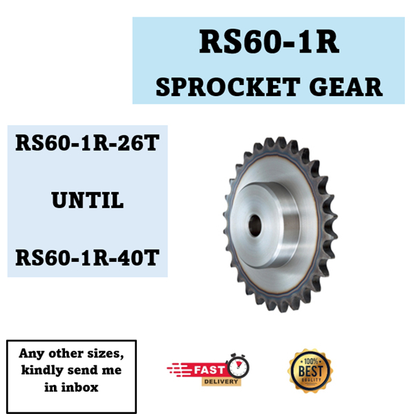RS60-1R X 26T - 40T Sprocket Gear kogyo sprocket gear 26 Gigi - 40 Gigi Kogyo Brand | Shopee ...