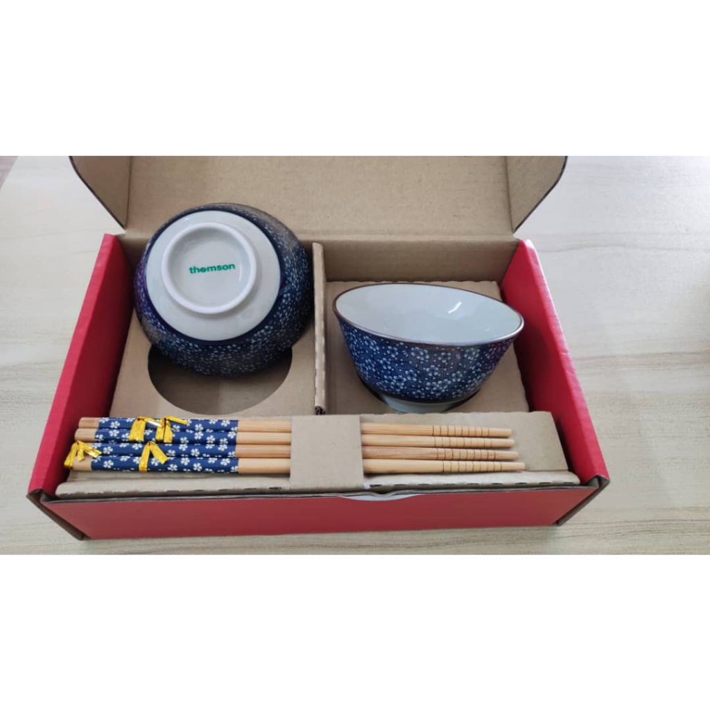 Chinese Style Bowl and Chopstick Set with Gift Box | Shopee Malaysia