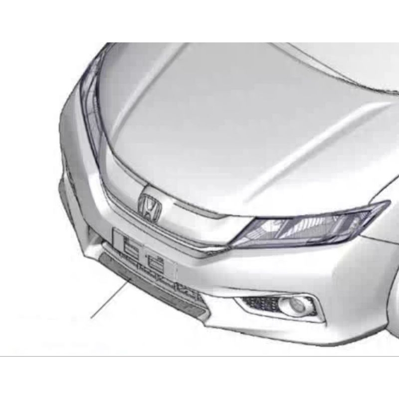 Front bumper garnish honda city 14-17 GM6 PFL ( Original GHAC ...