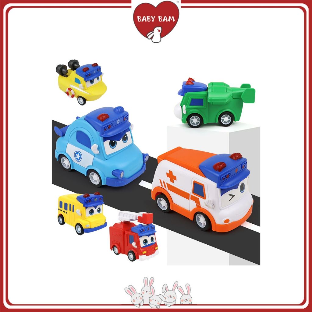 BABY BAM Go Go Bus Deformation Engineering Vehicles Toys - T17 | Shopee ...