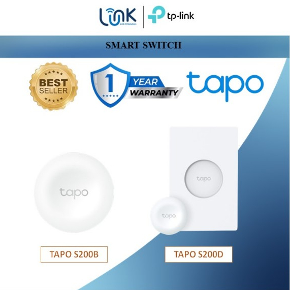 TP-Link Tapo S200B (Smart Button) S200D (Smart Remote Dimmer Switch ...