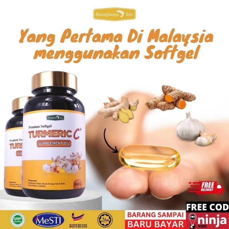 Original TUMERIC C PLUS Turmeric C oil suppplement | Shopee Malaysia