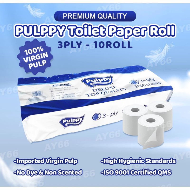 Pulppy Bathroom Tissue/ Toilet Paper - Imports Quality (Ready Stock ...