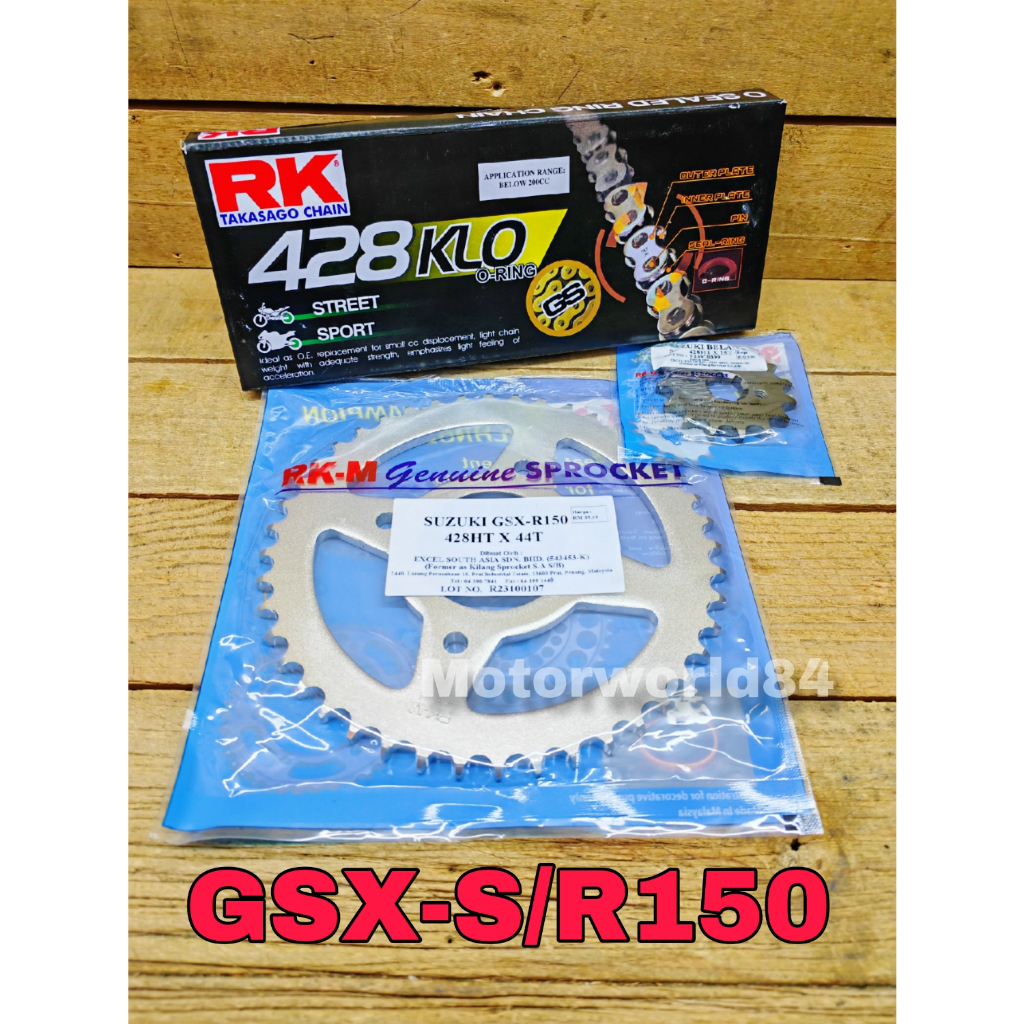 SUZUKI GSX-S150 GSX-R150 GSXR150 GSXR RKM SPROCKET SET RANTAI RK 428 ...