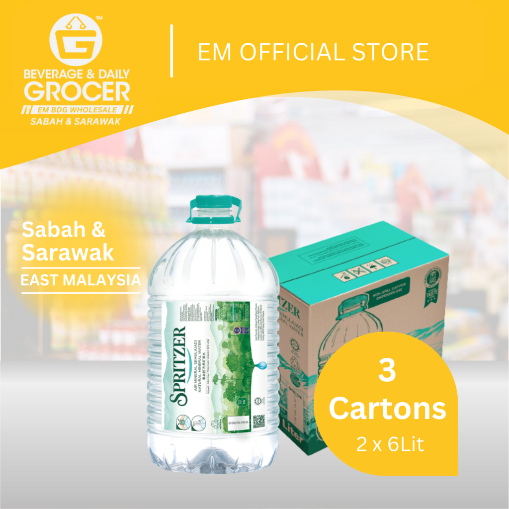 Spritzer Mineral Water 2 x 6L | Shopee Malaysia