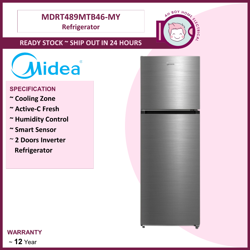 Midea 400L Inverter Quattro 2 Door Refrigerator ~ MDRT489MTB46-MY ...