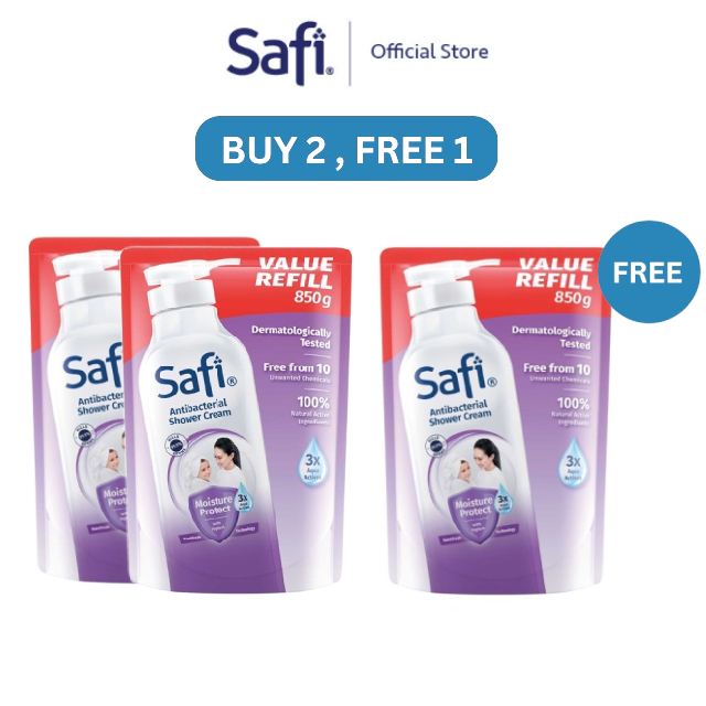 (Buy2Free1) Safi Antibacterial Shower Cream Moisture Protect Refill ...