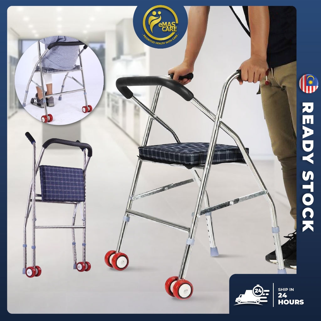 Stainless Steel Walker Walking Frame Crutch Walker Walking Aid With ...