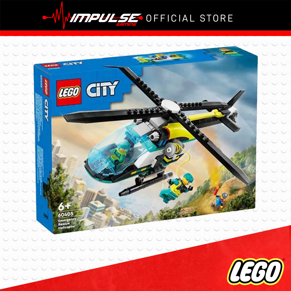 LEGO 60405 City Great Vehicles Emergency Rescue Helicopter | Shopee ...