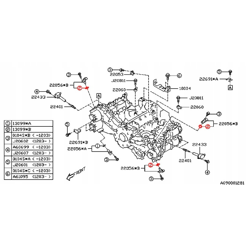 Genuine Subaru FA FB Camshaft Sensor O Ring 13099AA050 | Shopee Malaysia