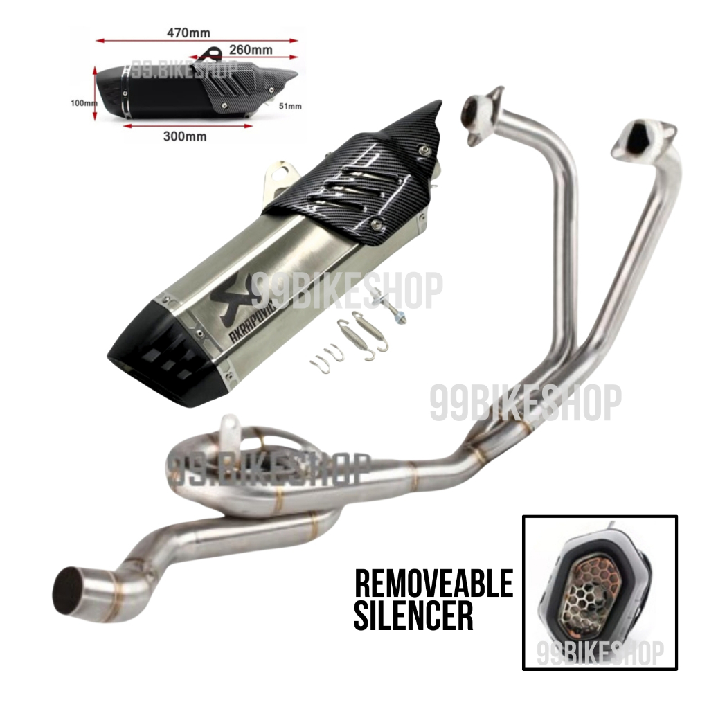 Yamaha YZF - R 25 v1 v2 MT-25 Mt25 2016 2017 2018 2019 2020 2023 R25 MT 25 Front Manifold Full ...