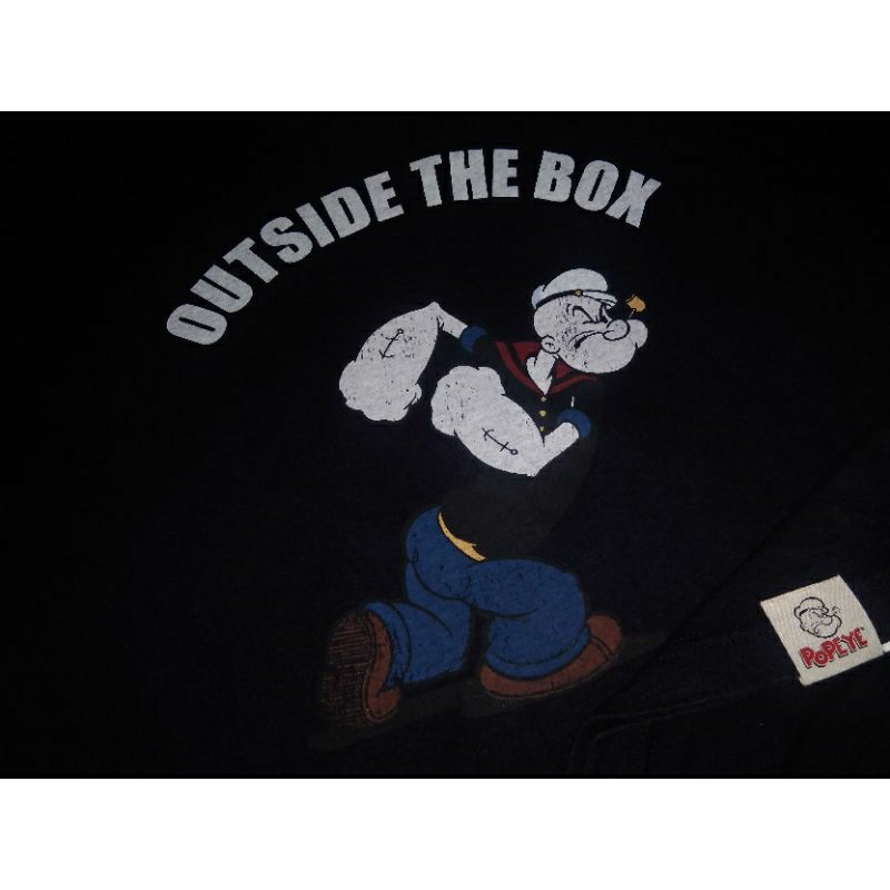 Popeye x Outside The Box tshirt Cartoon Retro Big Size 💪 | Shopee Malaysia
