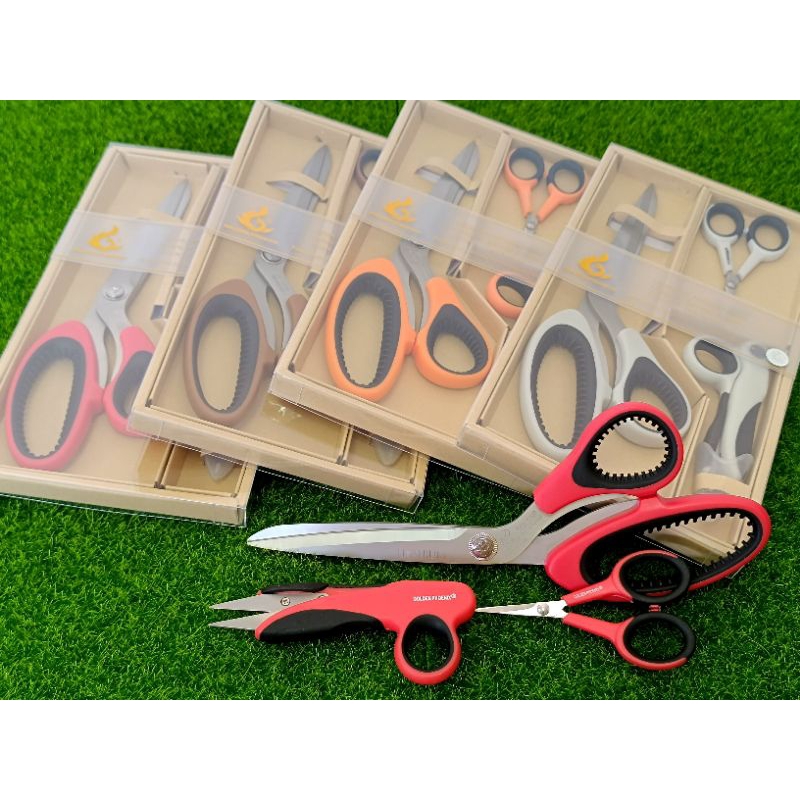 [1 Set/ 3 in 1 box] Gunting Tailor/Gunting Kain Jahit/Gunting Benang ...
