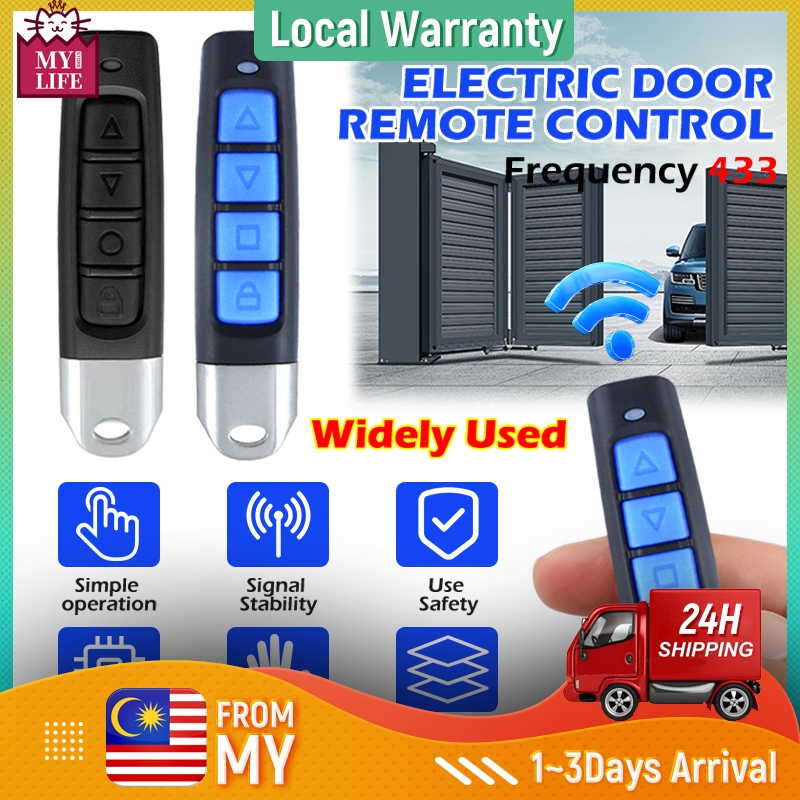433Mhz 330Mhz Auto Gate Remote Control 4 Channel Garage Door Opener Remote Control Duplicator ...