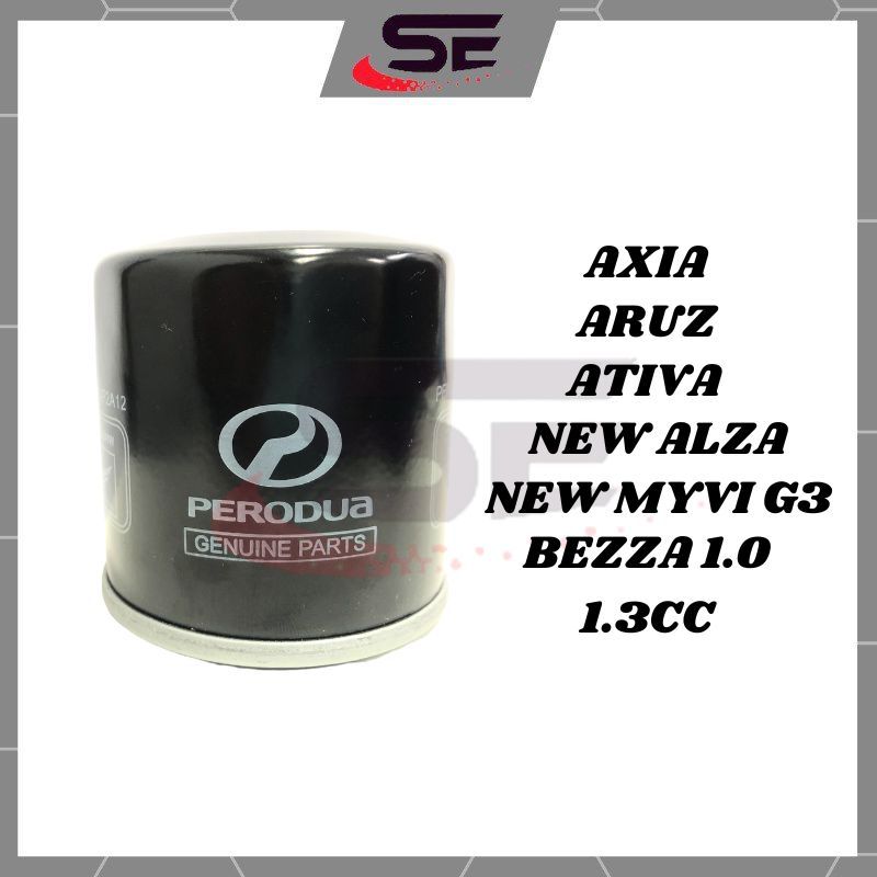 PERODUA Oil Filter Axia Bezza 1.0 1.3 New Myvi Gen3 New Alza Aruz Ativa ...